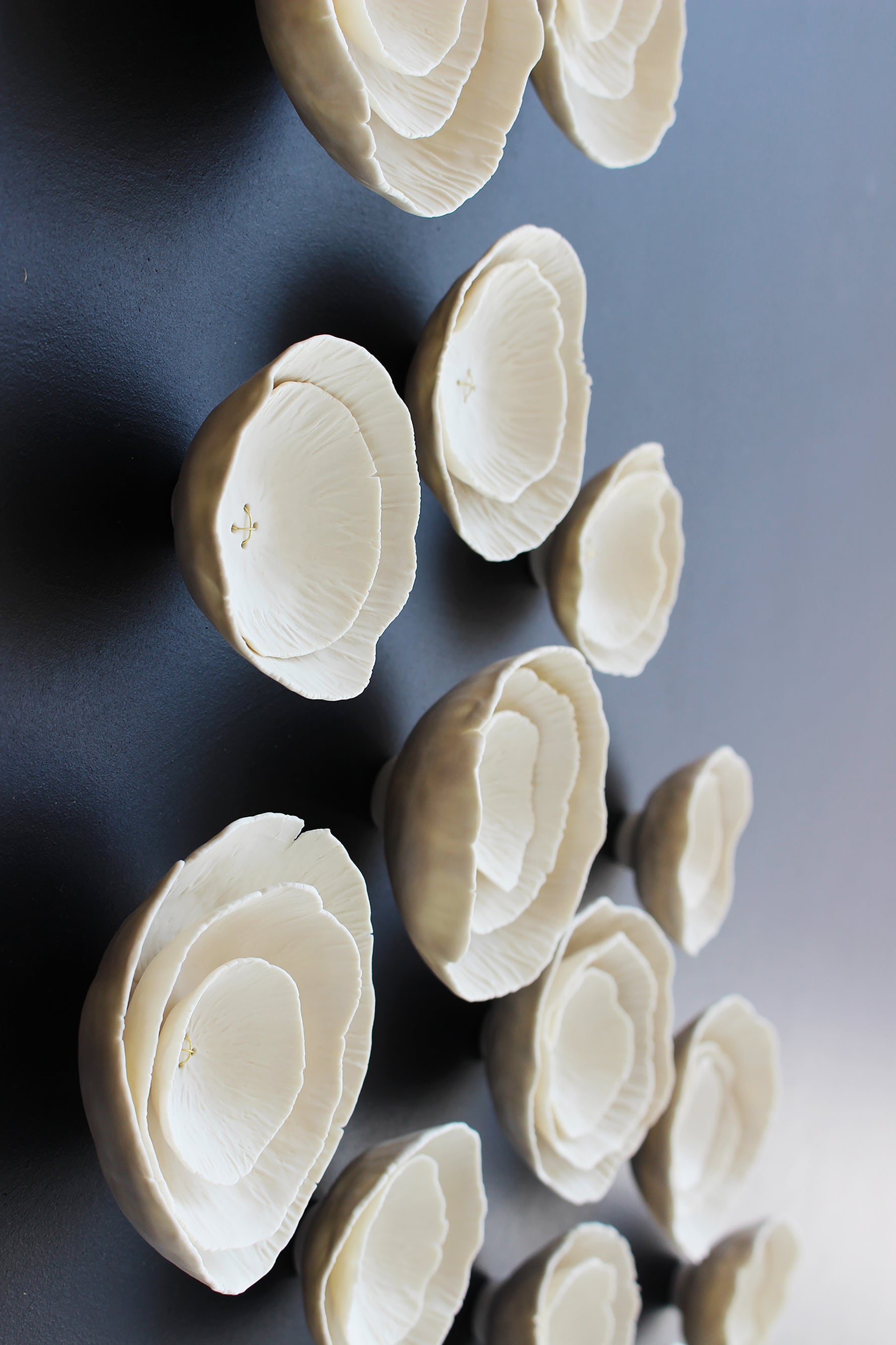 Porcelain ceramic wall art Luxury modern sculpture - Elizabeth Prince ...