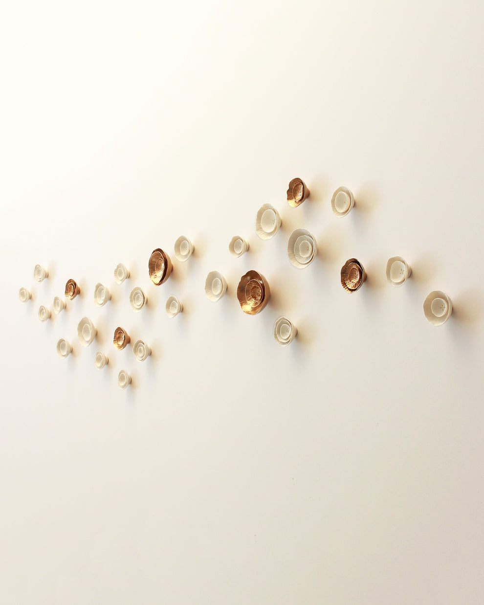 Flora Lux - Original Large Ceramic Wall Art: Abstract Porcelain Sculpt ...